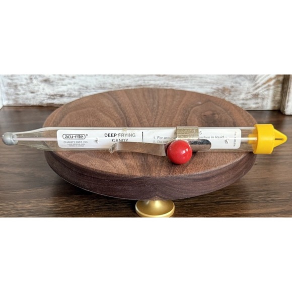 Kitchen | Vtg Chaney Institute Acurite Glass Thermometer Deep Fry Candy ...